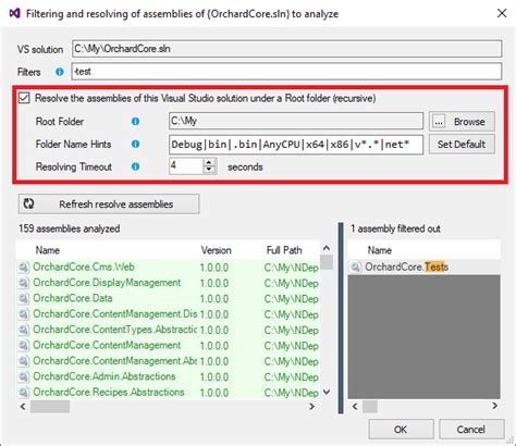How Ndepend Is Resolving Assemblie