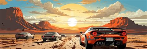 Premium AI Image Vector Illustration Of Need For Speed NFS Game