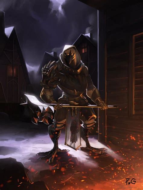 [art] I Like So Muth This Art Two Hands Kenku Style Dnd Paladin