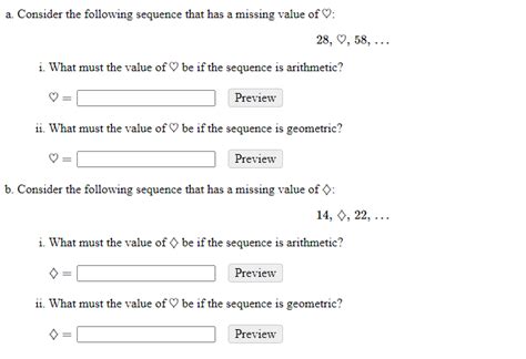 solved a consider the following sequence that has a missing