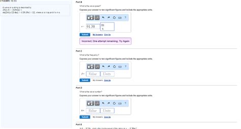 Solved Problem Part B What Is The Wave Speed A Wave Chegg Com