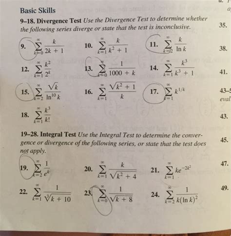 Solved Divergence Test Use The Divergence Test To Determine