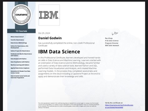 Datascience Machinelearning Ibm Coursera Certification