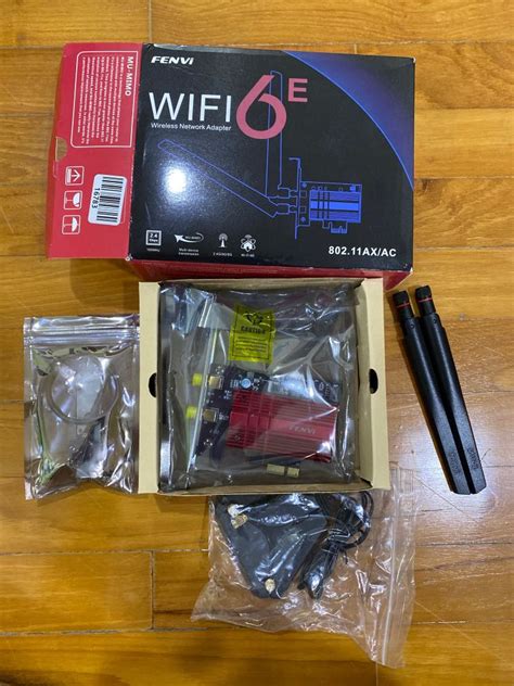 Fenvi WiFi 6E AX210 PCIE Wireless Adaptor With Bluetooth 5 2 And Antenna Extension Computers