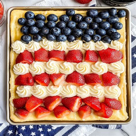 American Flag Fruit Pizza