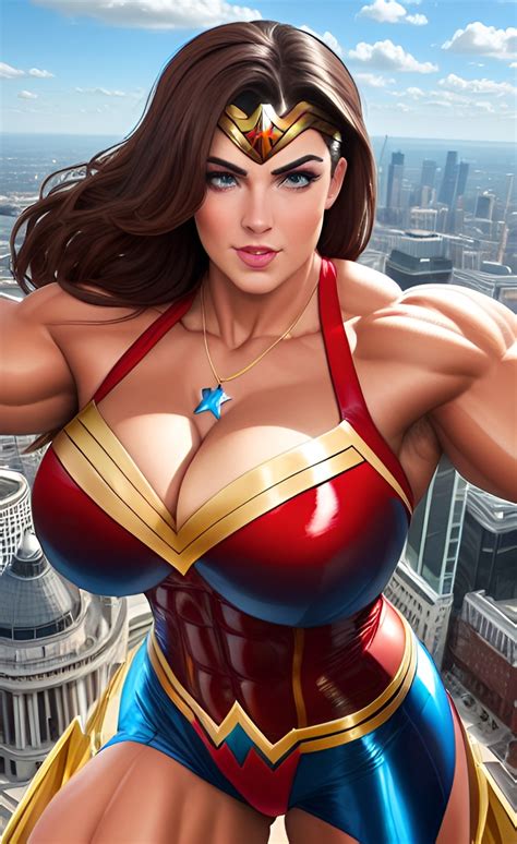 Muscular Wonder Woman Isabelle Ratchford By Aigeneratedmuscle On Deviantart
