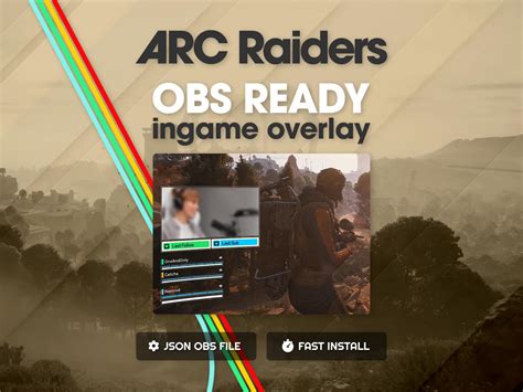 Arc Raiders In Game Overlay For Obs Studio Matching Hud Style Json
