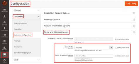 how to show prefix field in magento 2