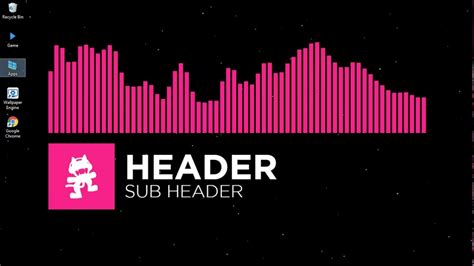 monstercat audio visualizer spotify support wallpaper youtube