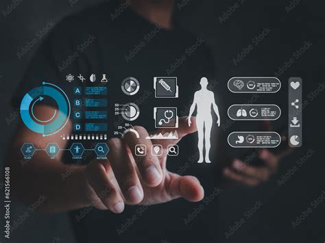 Digital Health Dashboard Monitoring Vital Signs IoT Medical Devices Connected Health Monitoring
