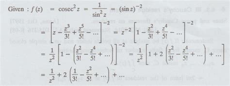 Singularities Residues Residue Theorem Solved Example Problems Complex Integration