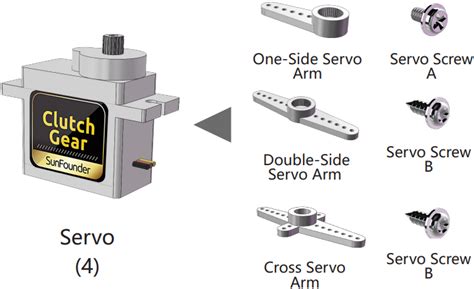 Components List — Sunfounder Diycontrolrobotarmkitforarduino Rollarm Documentation