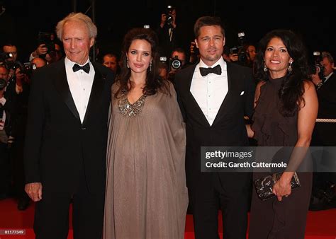 Director Clint Eastwood His Wife Dina Eastwood Brad Pitt And News