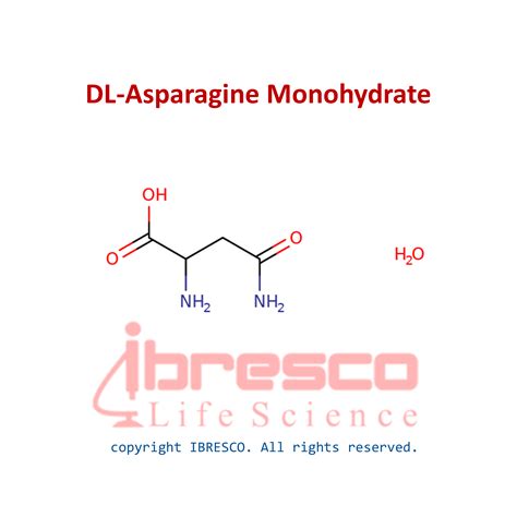 DL-Asparagine monohydrate | دی ال- آسپارژین 1 آبه | ibresco