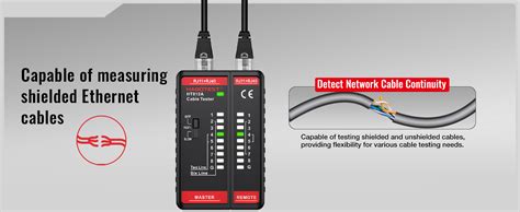 Network Cable Tester Habotest Ht812a With Rj45 Rj11 Port Ethernet Cable Tester Tool Speaker