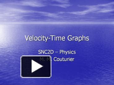 Velocity Time Graphs Presentation Free To Download