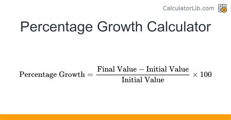 Percentage Growth Calculator Online Calculator
