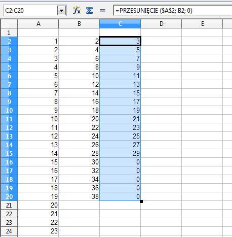 Selecting Every Th Row In LibreOffice Using OFFSET Function Physics Forums