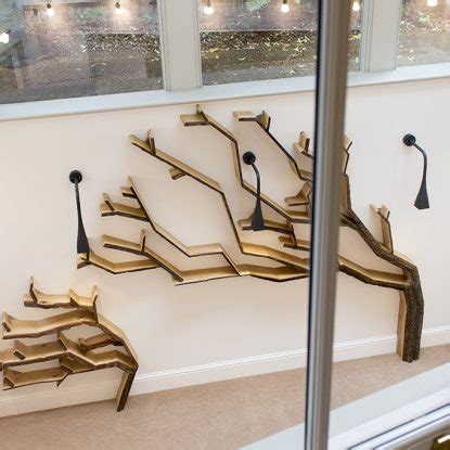 Large Feature Wall Tree Shelf Project BespOak Interiors