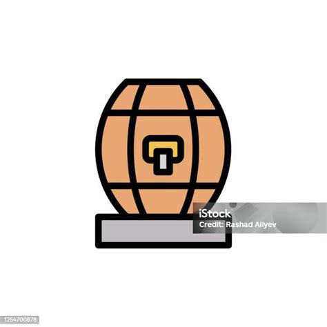 배럴 맥주 아이콘 Ui 및 Ux 웹 사이트 또는 모바일 응용 프로그램에 대한 국제 맥주 일 아이콘의 윤곽 벡터 요소와 간단한 색상 0명에 대한 스톡 벡터 아트 및 기타