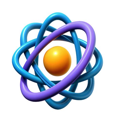 Atom Molecule 3d Icon 46902603 Png