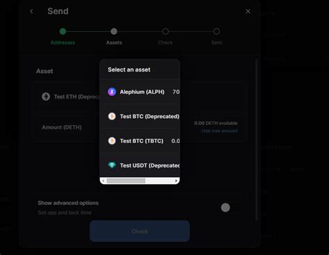 Asset List Modal Is Too Small · Issue 685 · Alephiumdesktop Wallet