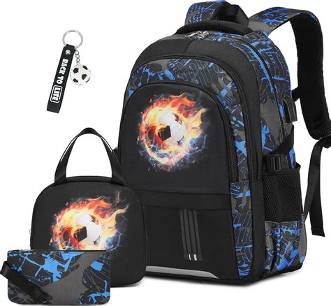 Acesak Backpack For Boys 3pcs Boys Backpack With Lunch