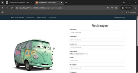 Online Bus Booking System In Php Mysql With Source Code Developed By Updategadh