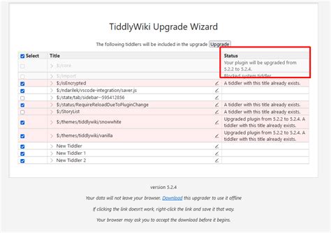 Bug Upgrader Site Has Contradictory Message Seemingly Refuses To Upgrade · Issue 6869