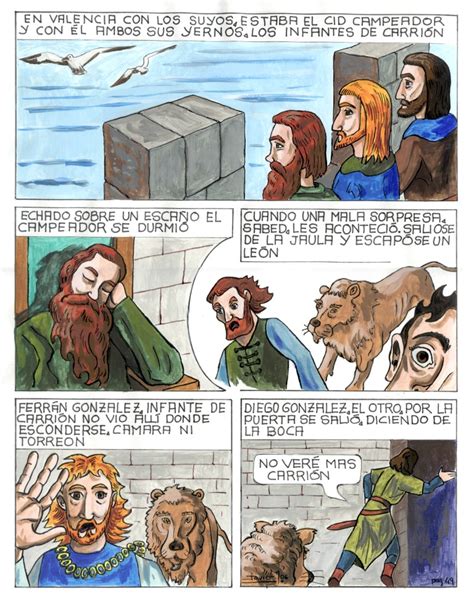 Cómic Poema De Mío Cid Arte Y Cómic