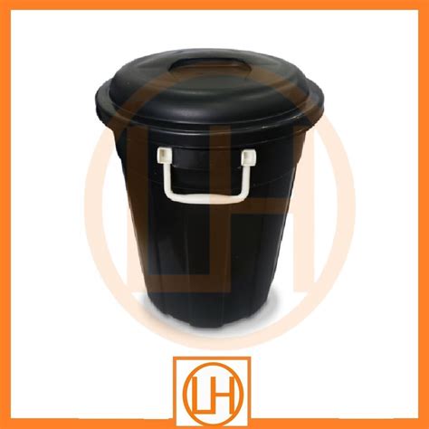 Rayaco V8120 12 Gallon Dustbin Dust Bin Tong Sampah Hitam Self Collection Shopee Malaysia