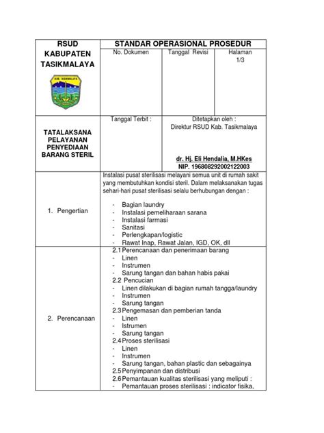 Sop Cssd Eva Pdf