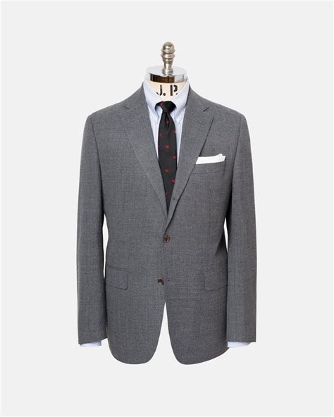 Made In Canada Grey Wool Hopsack Sport Coat