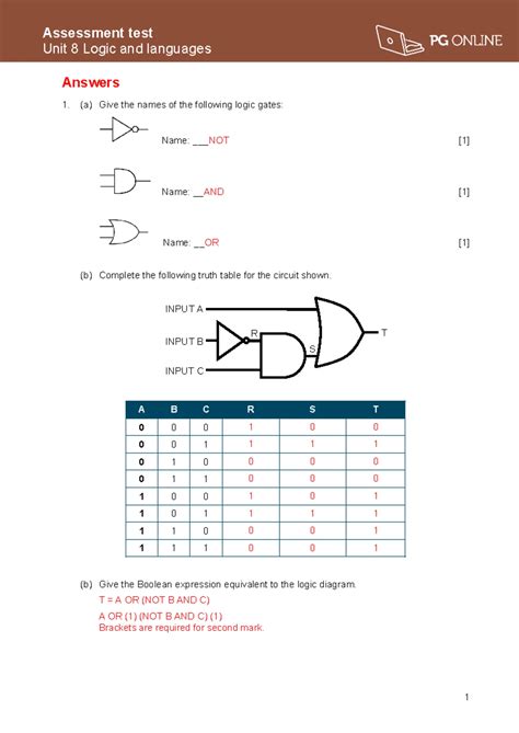 Unit 8 Assessment Answers Logic And Languages Concepts Explained Studocu