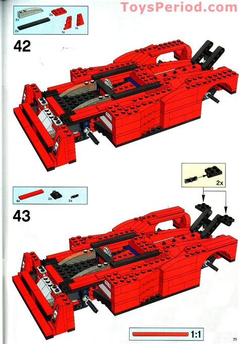 Lego 8652 Enzo Ferrari 1 17 Instructions And Parts List