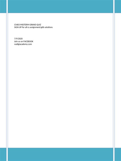 cs403 midterm grand quiz 2020 pdf