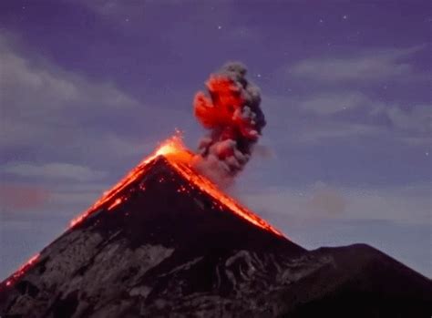 Volcano Eruption Animation 