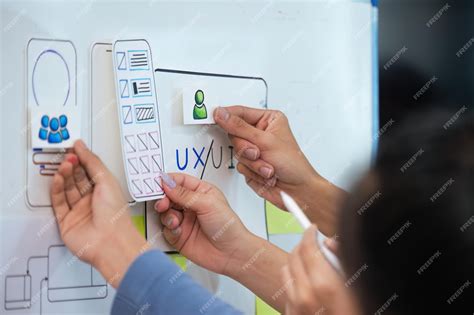 premium photo close up ux developer and ui designer use augmented