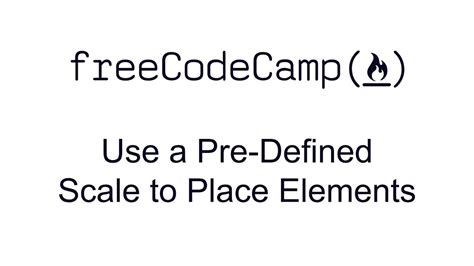 Use A Pre Defined Scale To Place Elements Data Visualization With D3