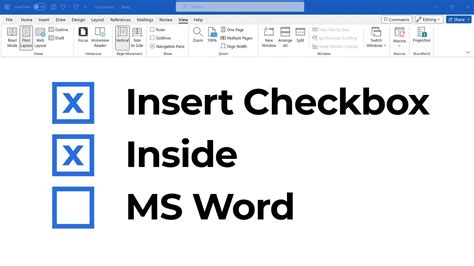 How To Insert Checkbox Inside Word YouTube