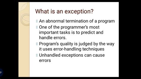 C Exception Handling Part 1 Youtube