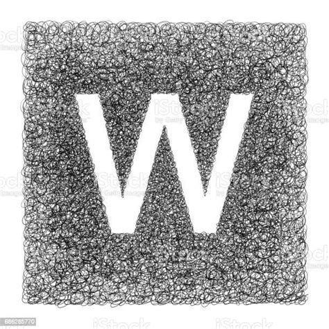 손 편지 W 그려진된 흰색 배경높은 해상도 이미지에 그래픽 펜 2차 도형에 대한 스톡 사진 및 기타 이미지 2차 도형 검은색 곡선 Istock