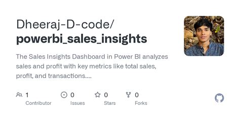Github Dheeraj D Codepowerbisalesinsights The Sales Insights