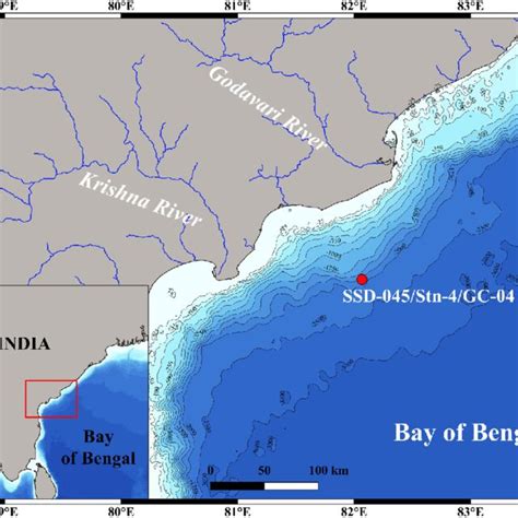 Map Showing The Location Of Sediment Core Ssd 045stn 4gc 04 Present