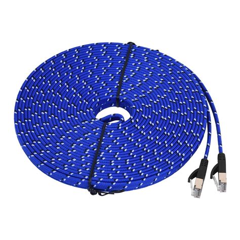 Cat7 Rj45 10gbps Patch Shielded Lan Network Cable Flat Ethernet Cord