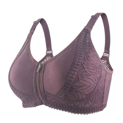 Jgtdbpo Front Closure Bras For Women Zipper Front Plus Size Full