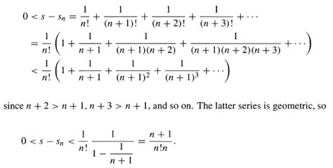 Calculus Geometric Series E And Approximating With Series