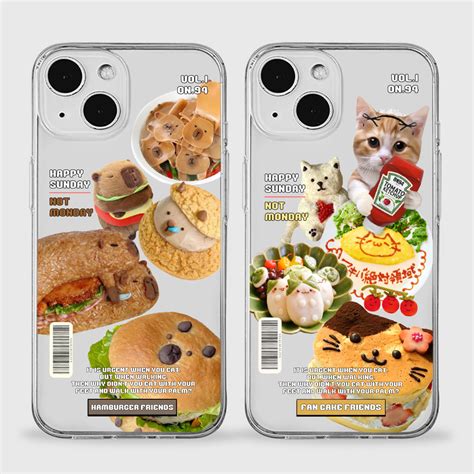 신상할인💕 젤리 애니멀푸드핸드폰케이스 Z플립5 아이폰15 S24 A31 A32 A35 A53 A25 Z플립4 젤리케이스 갤럭시 에이블리 고양이 카피바라 음식 에이블리