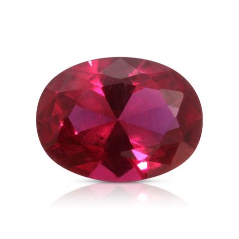 Square Princess Lab Grown Ruby Etsy