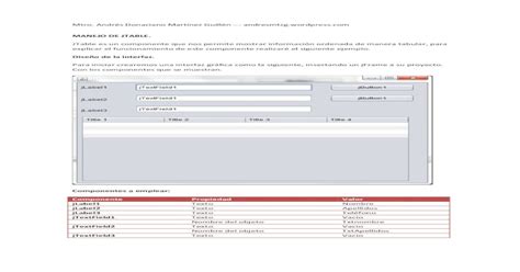 Manejo De Jtable · 2014 03 11 · Manejo De Jtable